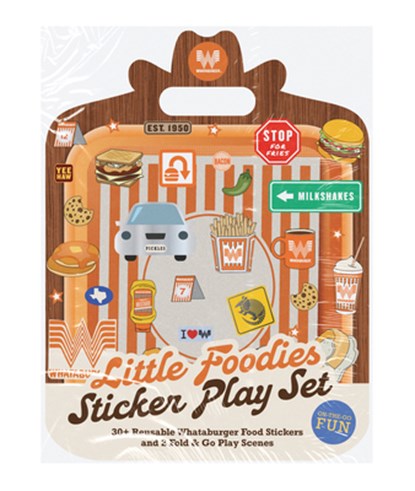 Little Foodies Reusable Sticker Play Set: 30+ Reusable Whataburger Food ...