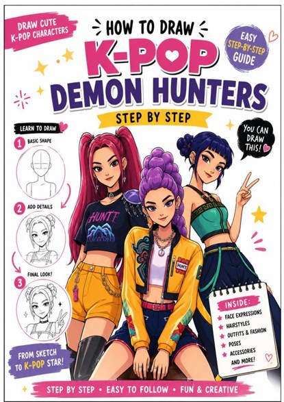 How To Draw K-pop Demon Hunters - Tasmi Martin | Libris